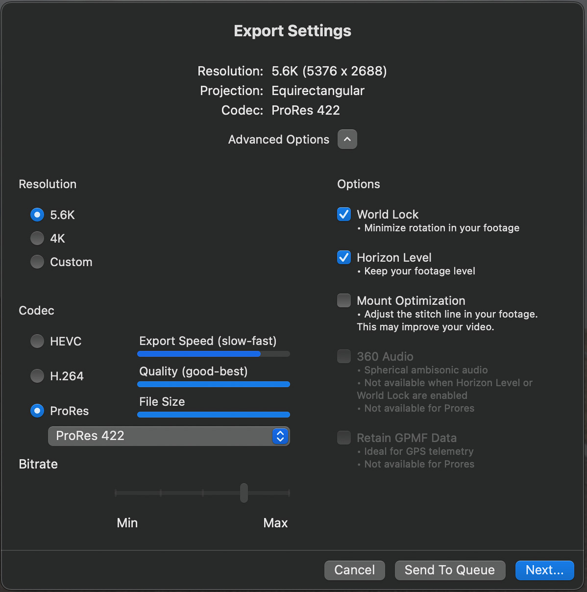 GoPro Player: Render 360 Video