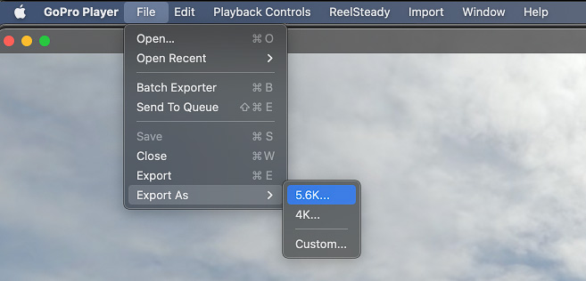 GoPro Player: Render 360 Video