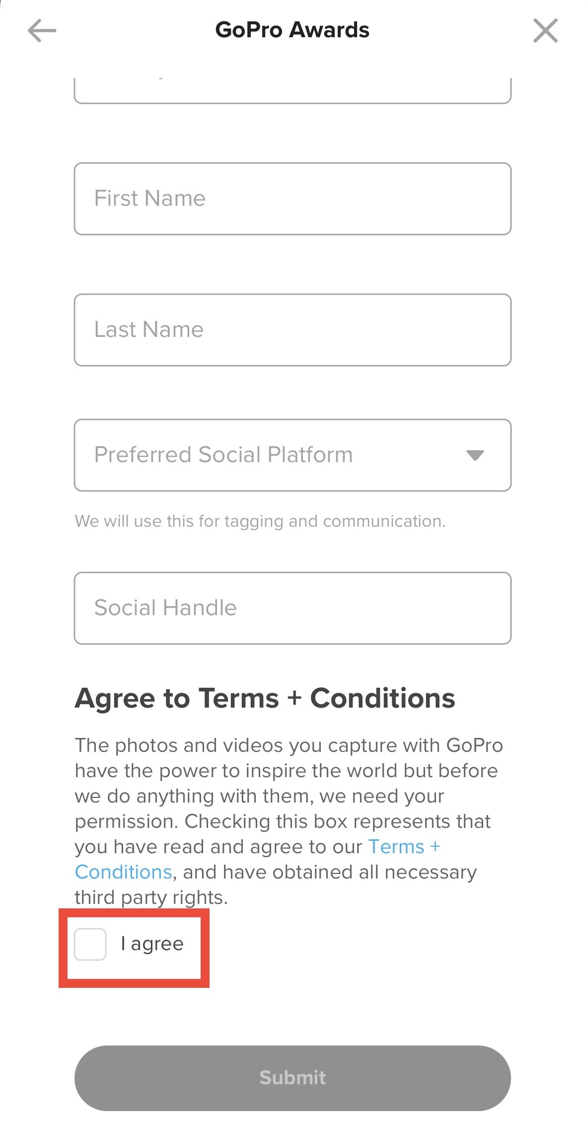 GoPro Awards Information