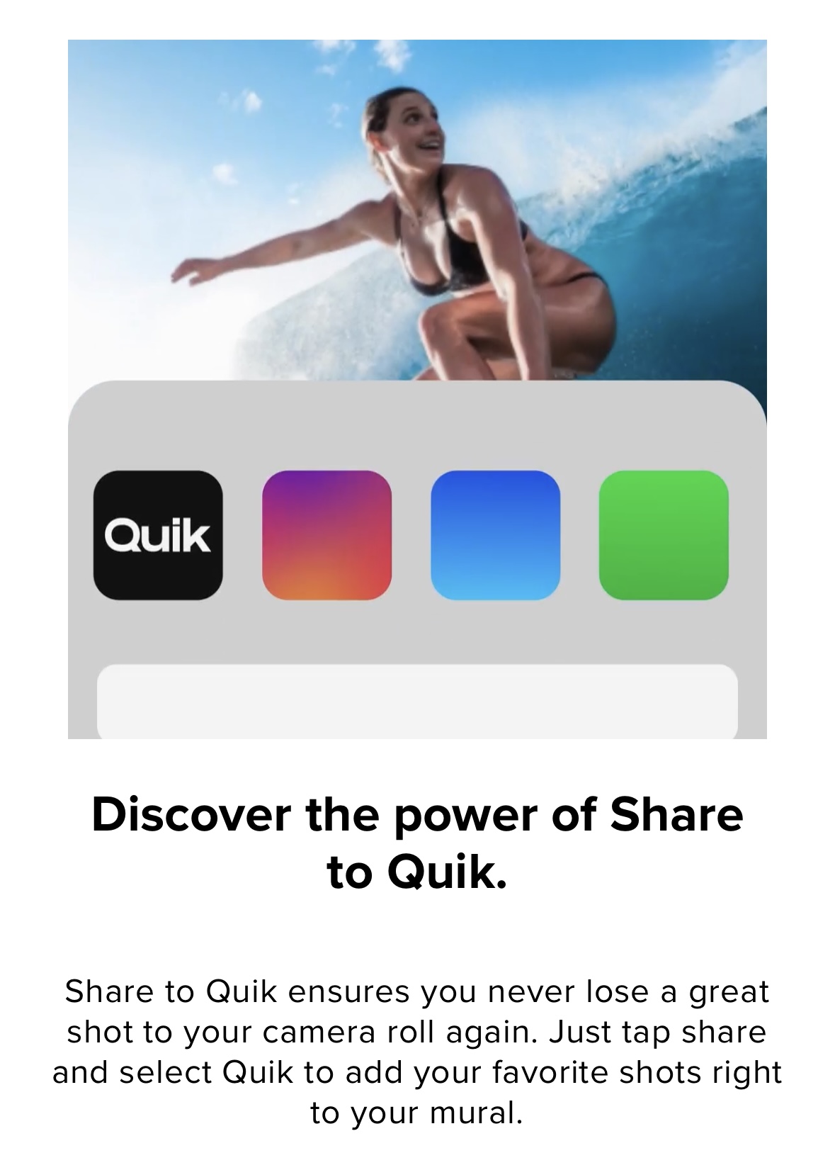 Quik (Mobile): Share To GoPro Quik