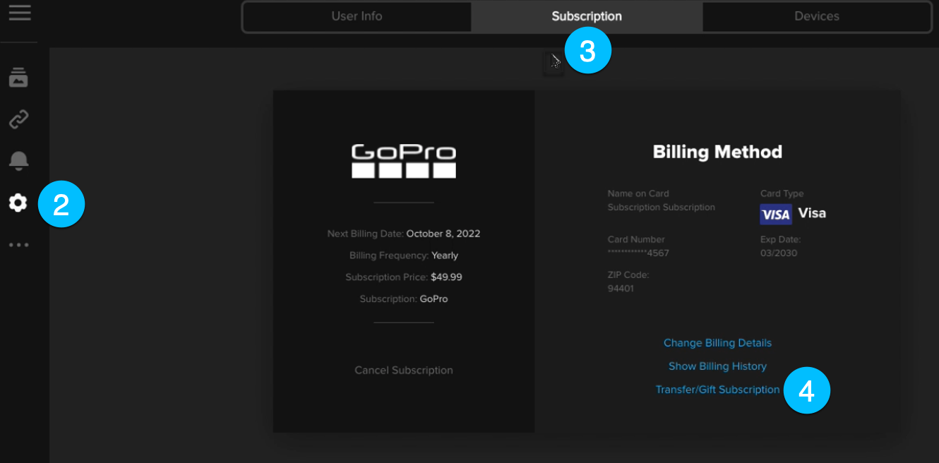 GoPro 구독: 구독을 이전하거나 선물하는 방법
