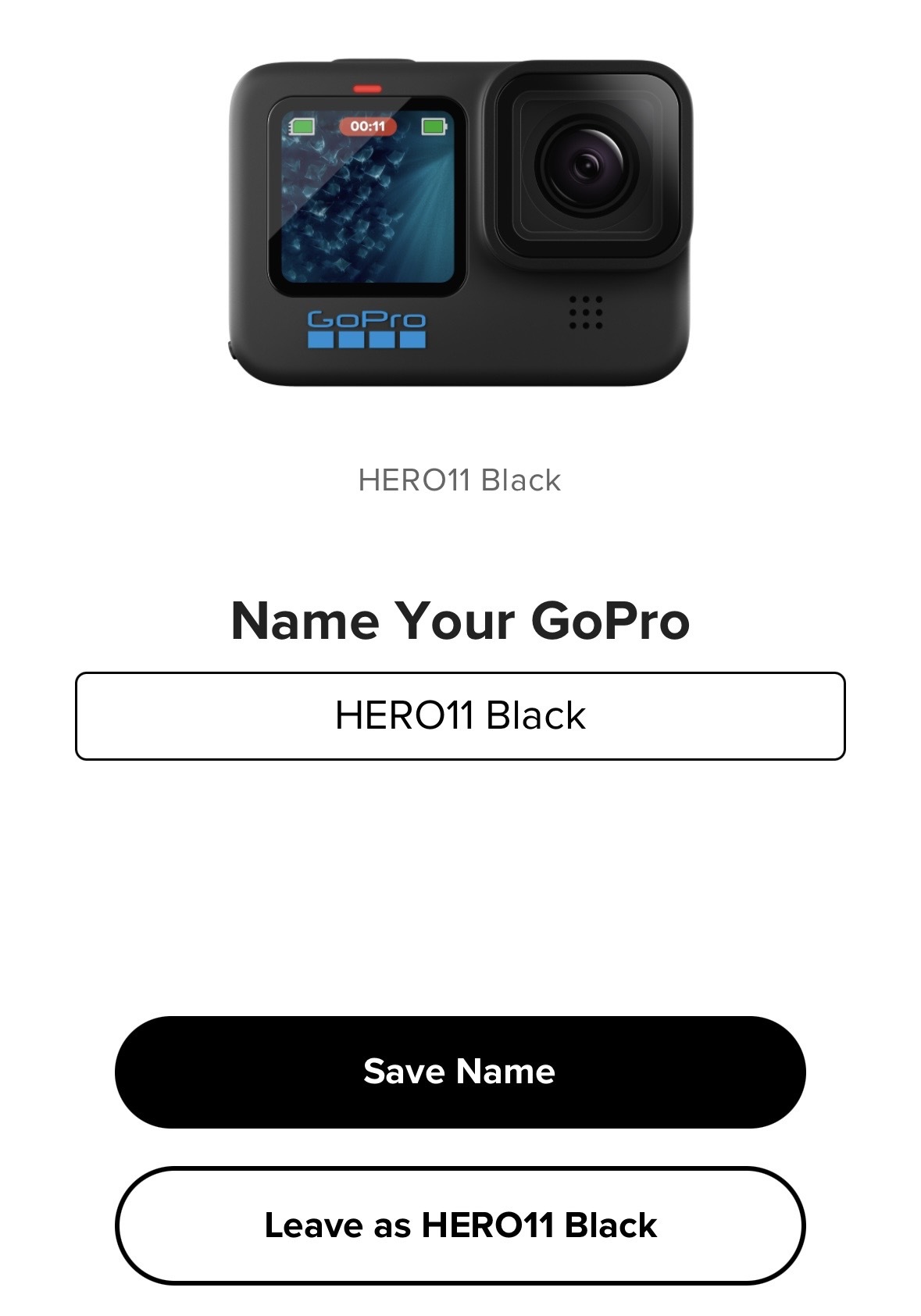 GoPro Quik: Change Camera Name