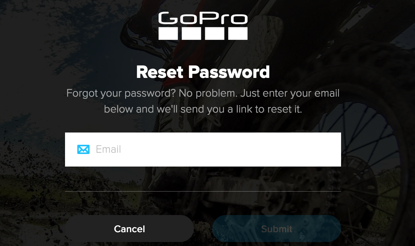 Reset Your GoPro Account Password