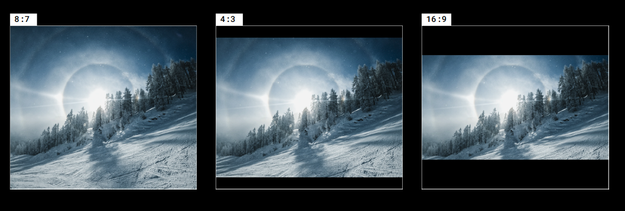 8:7 Image Sensor Information