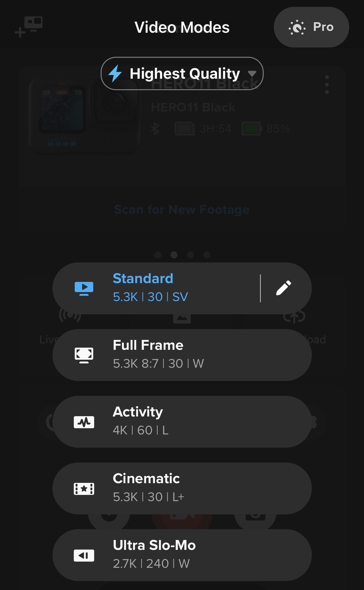 GoPro Quik: HERO11 Black: Change Video Modes And Settings