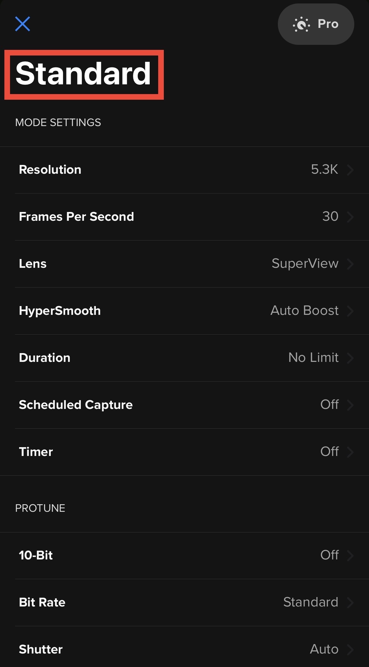 GoPro Quik: HERO11 Black: Change Video Modes And Settings