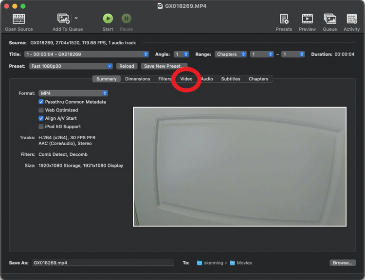 How To Convert GoPro HEVC Videos To H.264 Using HandBrake