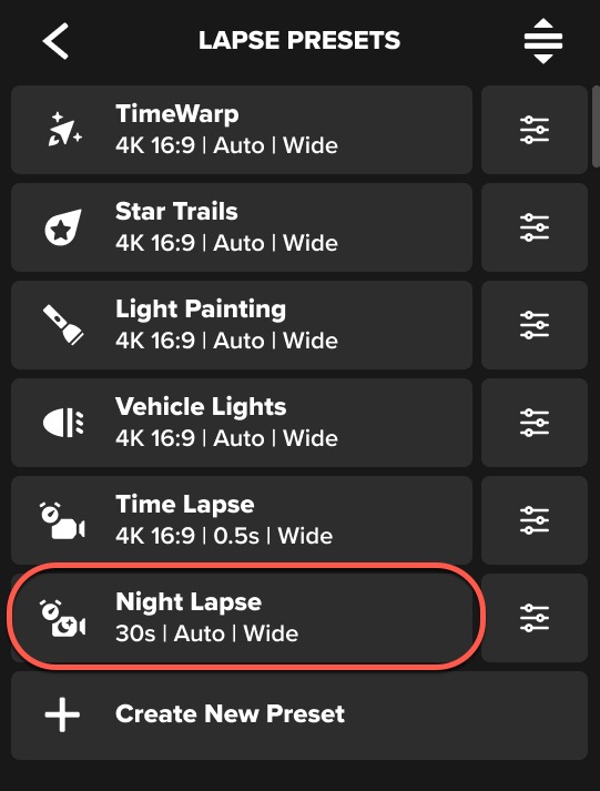 How To Use Night Photo & Night Lapse