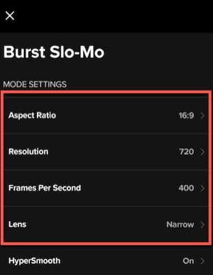 HERO13 Black: Burst Slo-Mo