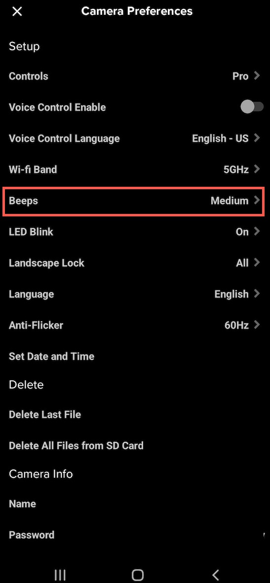 Camera Beeps Are Not Audible