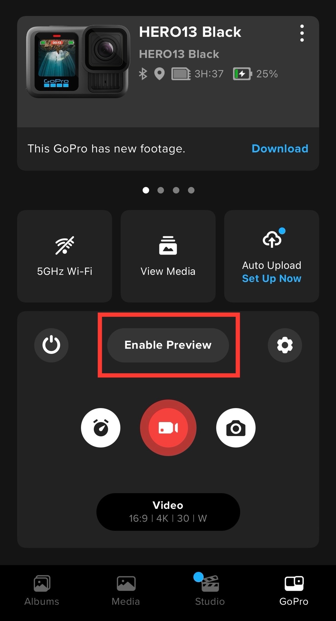 Quik (Mobile): Live Preview Information And Troubleshooting