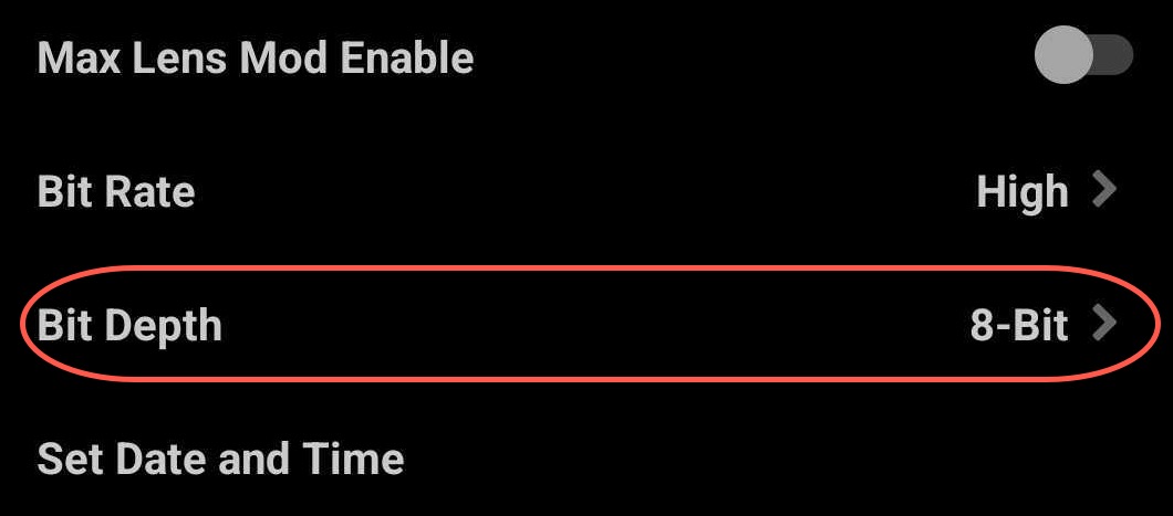HERO12 Black: 10-Bit Log Encoding