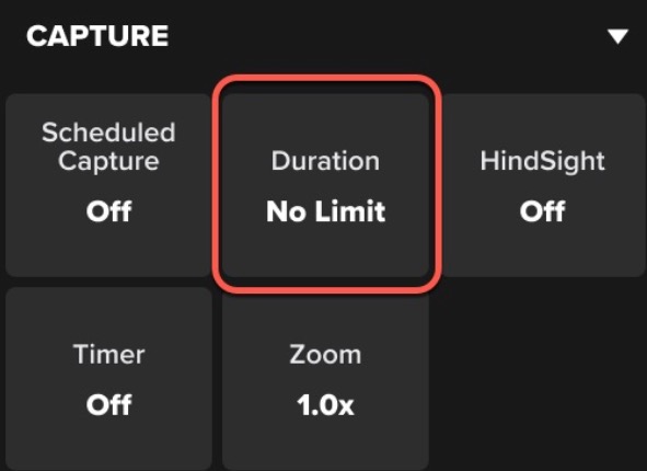 Duration Capture Information