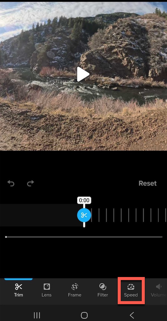 Quik (Mobile): How To Use Speed Tool