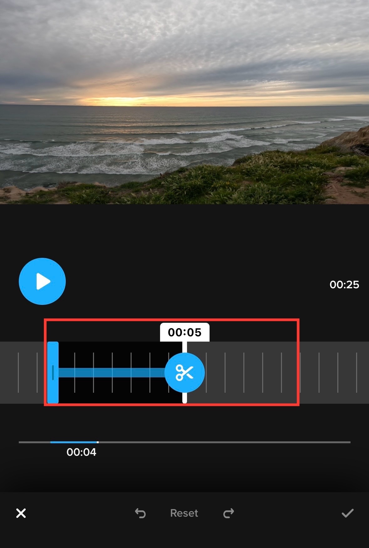 Quik (モバイルまたはMac)：ビデオのトリミング方法